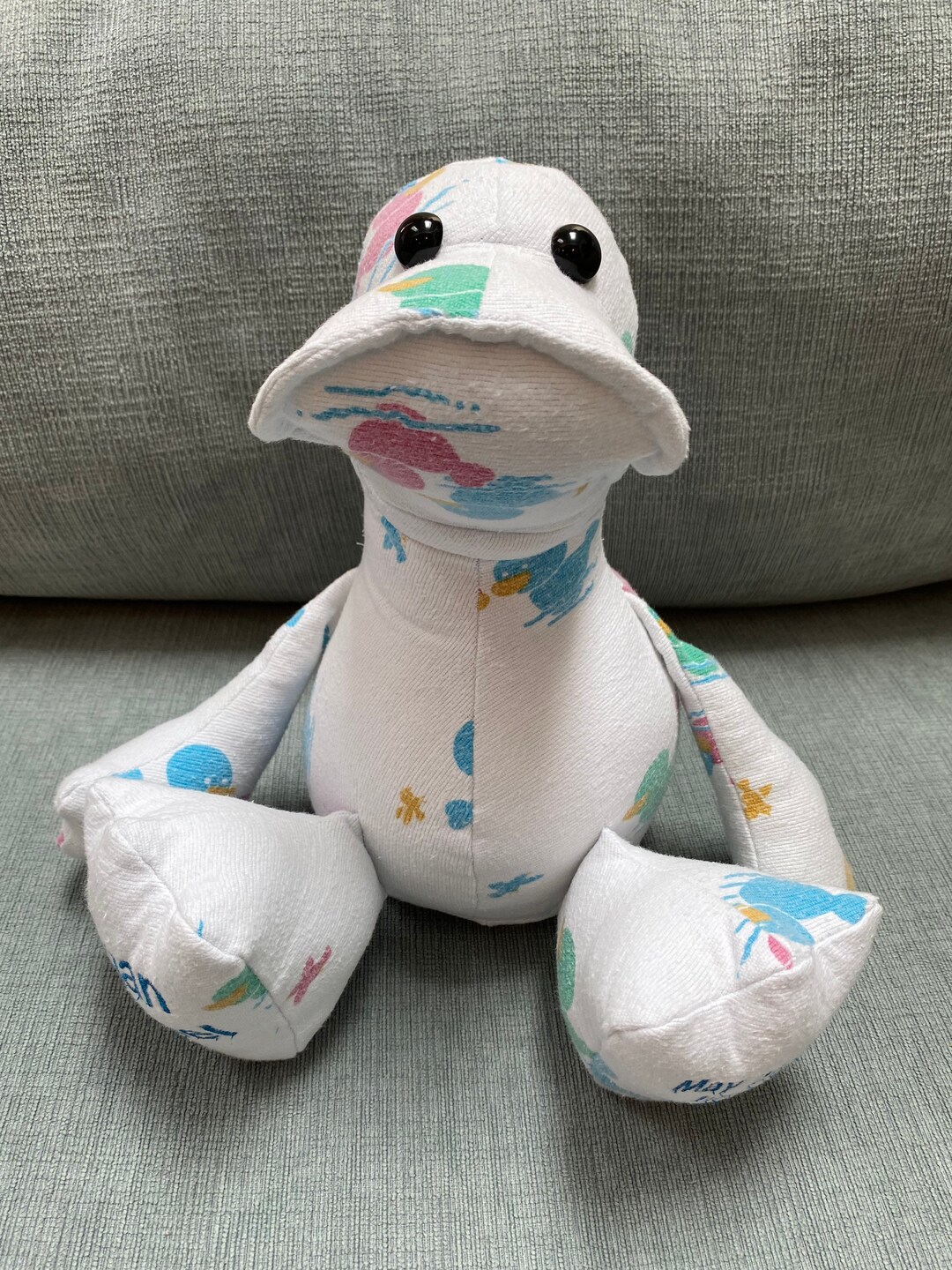 Handmade Memory Duck: Keepsake Stuffed Animal From Loved Ones Clothes ...