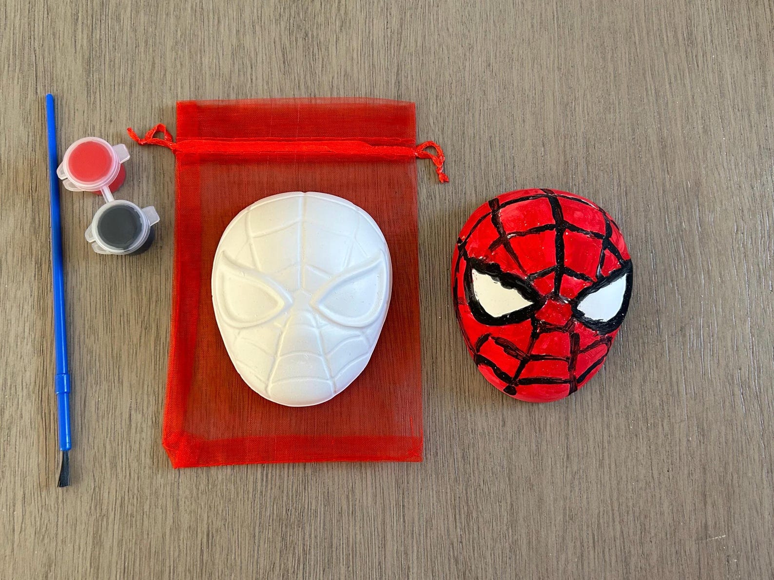 Spiderman Chalk Plaster Paint Kit: Party Favor Craft Set! - Etsy