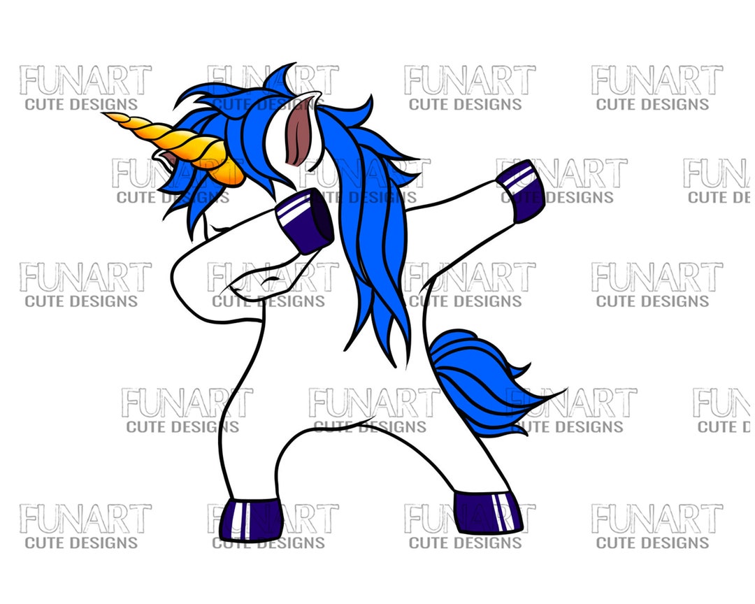 Dabbing Unicorn PNG, Unicorn Birthday Unicorn Dab Cutting File Birthday ...