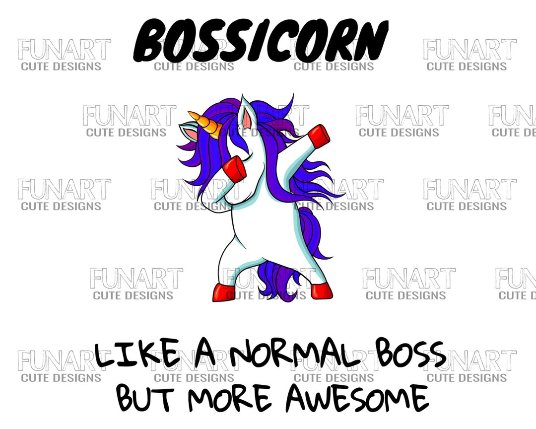 Bossicorn Like a Normal Boss but More Awesome , Unicorn Dab Cutting ...