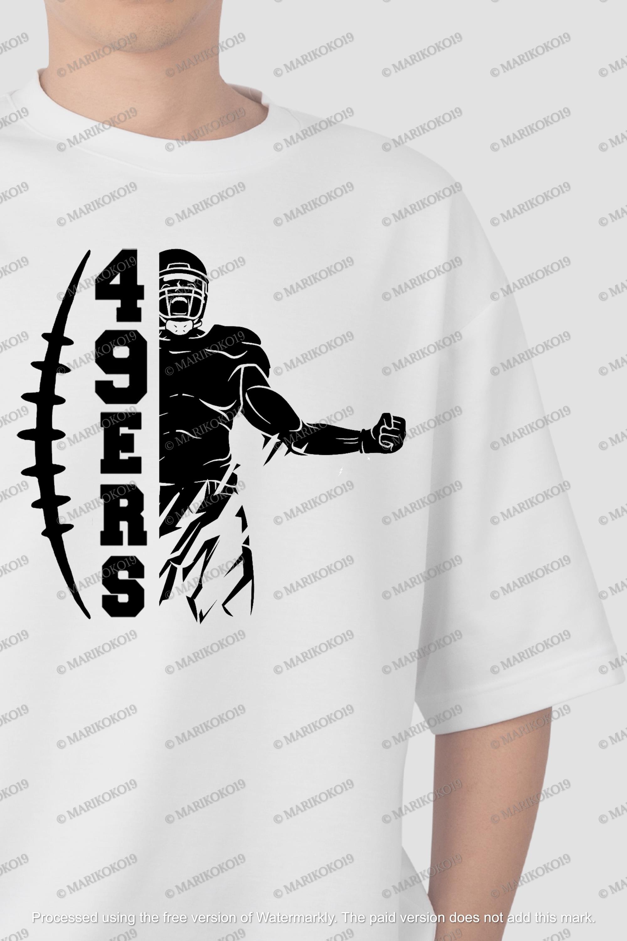 49ers Football SVG File - San Francisco Team Clipart - Football Cut ...