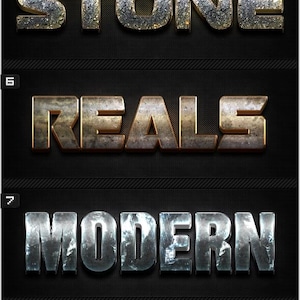 Awesome 3D Fonts Pack - Photoshop Styles ASL & PSD - Realistic 3D Fonts ...