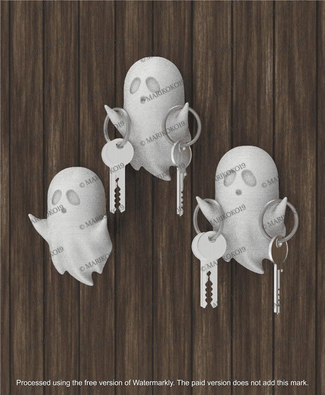Ghost Keyholder STL File - 3D Printable Key Hook Design - 3D Printer ...