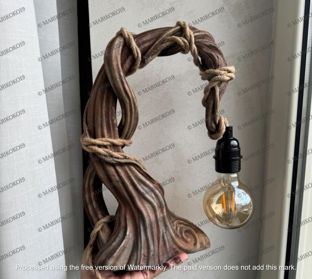 Fantasy Tree Lamp - 3D Printable Lamp Stand STL File for Magical Home ...