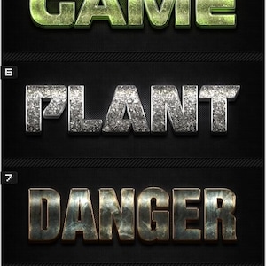 Awesome 3D Fonts Pack - Photoshop Styles ASL & PSD - Realistic 3D Fonts ...