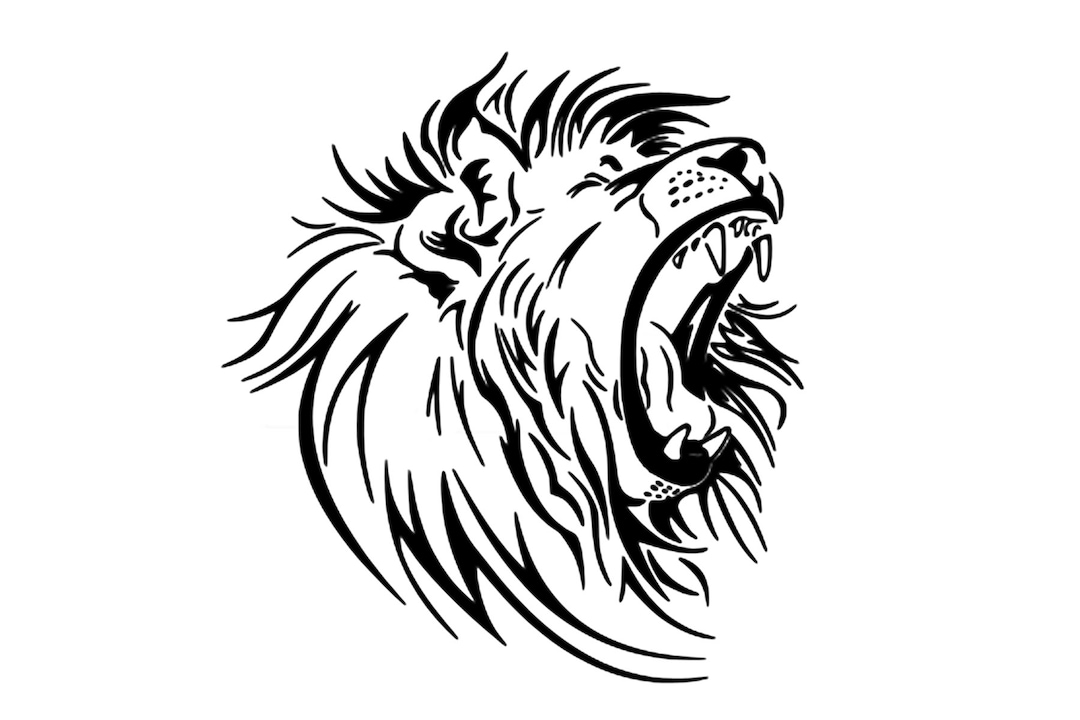 Lion Svg File - Lion Clipart - King Lion Cut File - Lion Head Svg ...