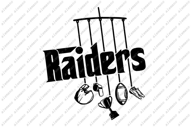 Raiders Svg File Football Svg Football Cut File Football - Etsy