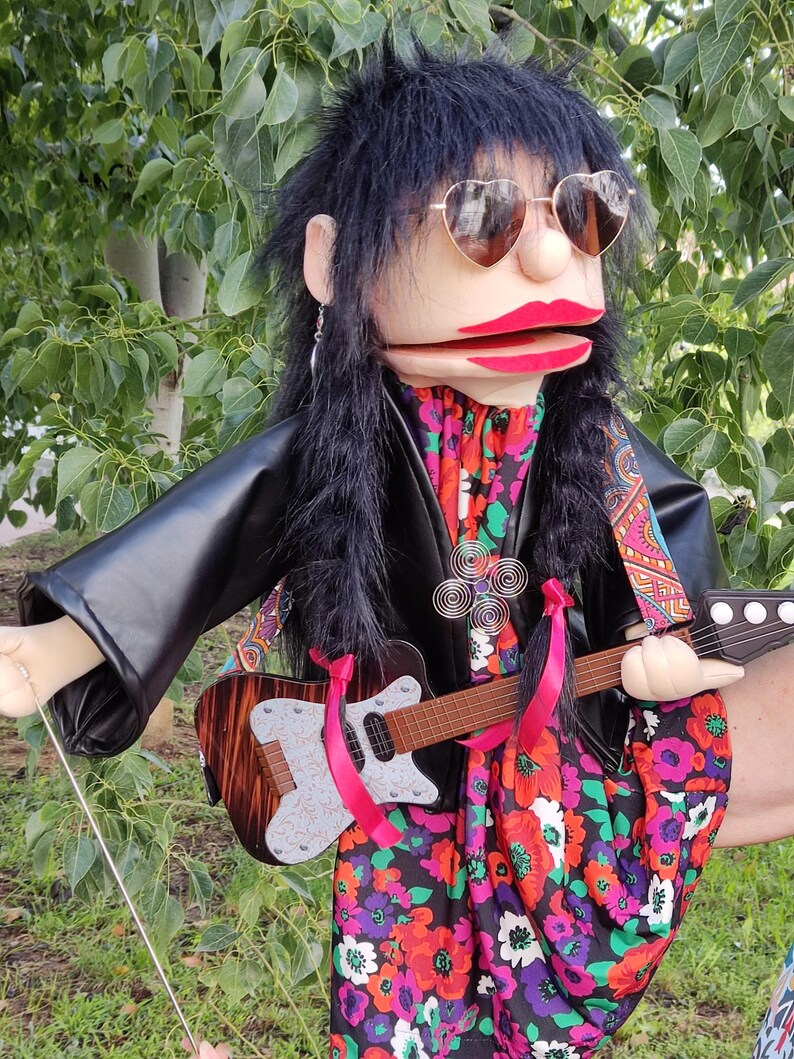 Rock Star Girl Puppet Handmade - Etsy