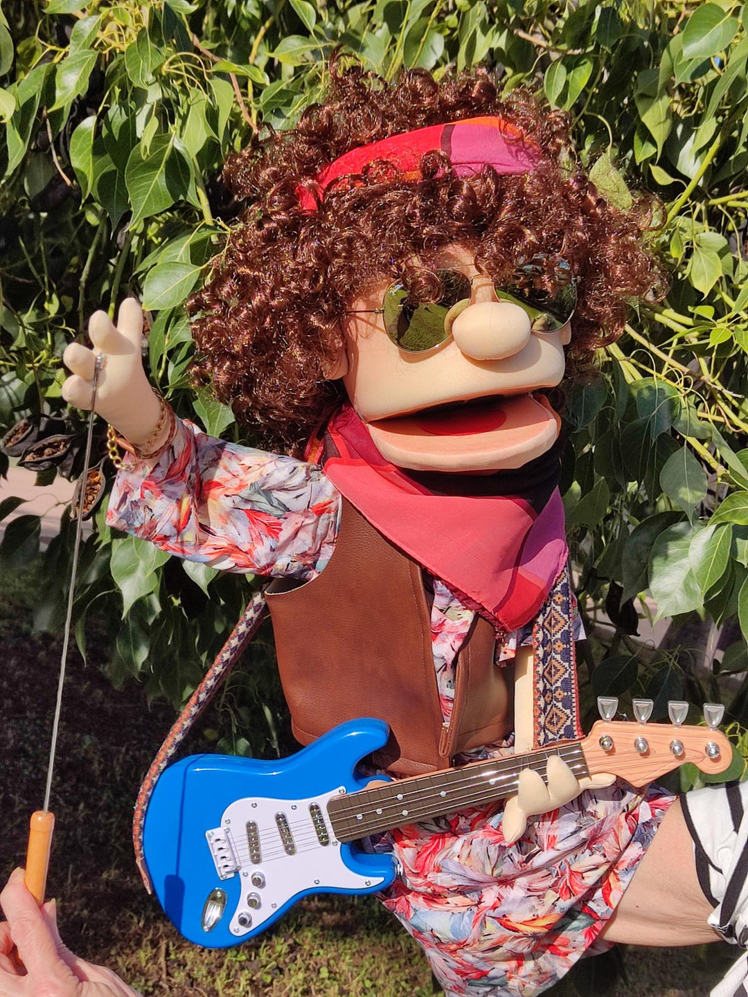 Rockstar Guitarist Puppet Handmade - Etsy