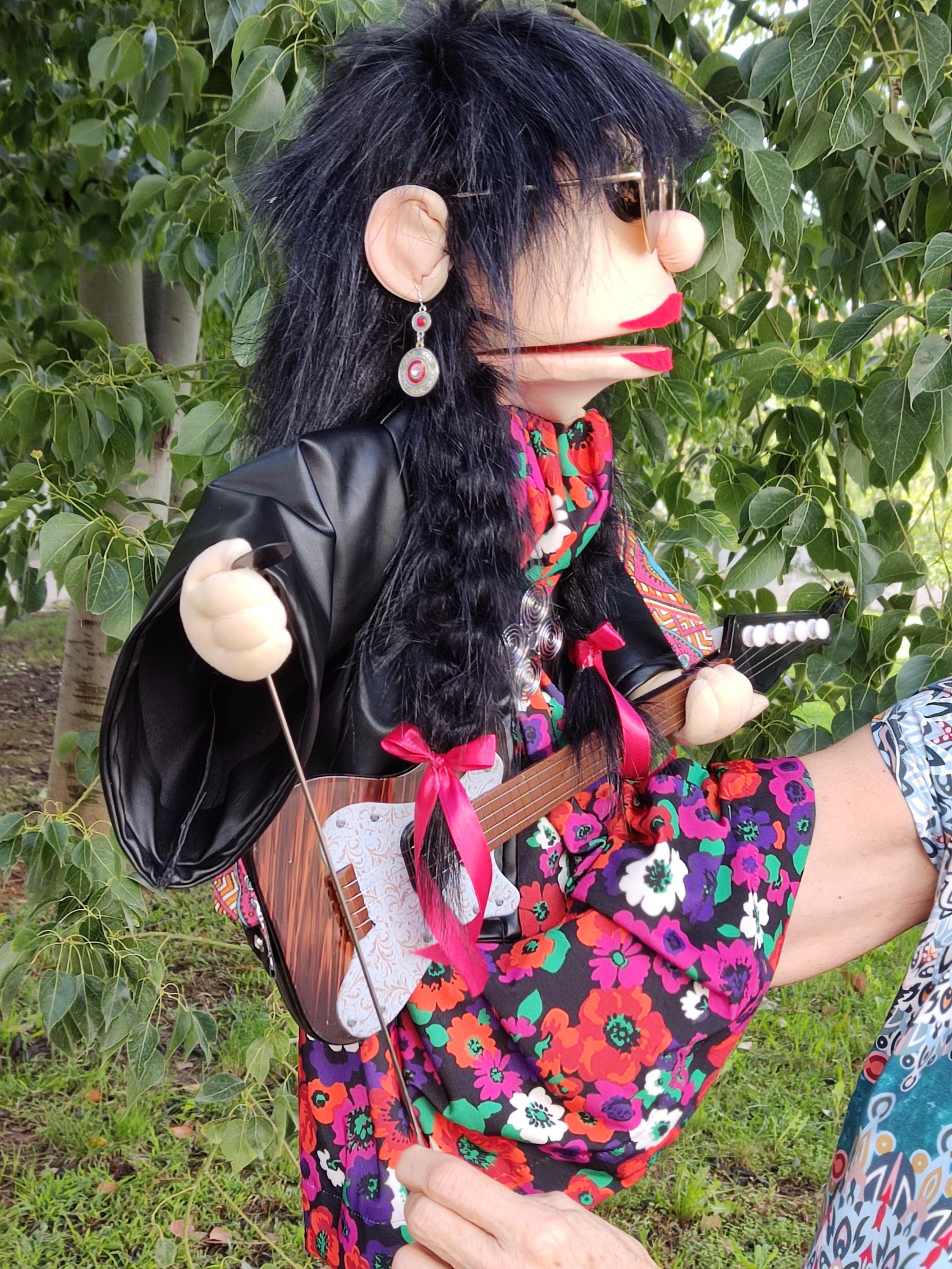 Rock Star Girl Puppet Handmade - Etsy