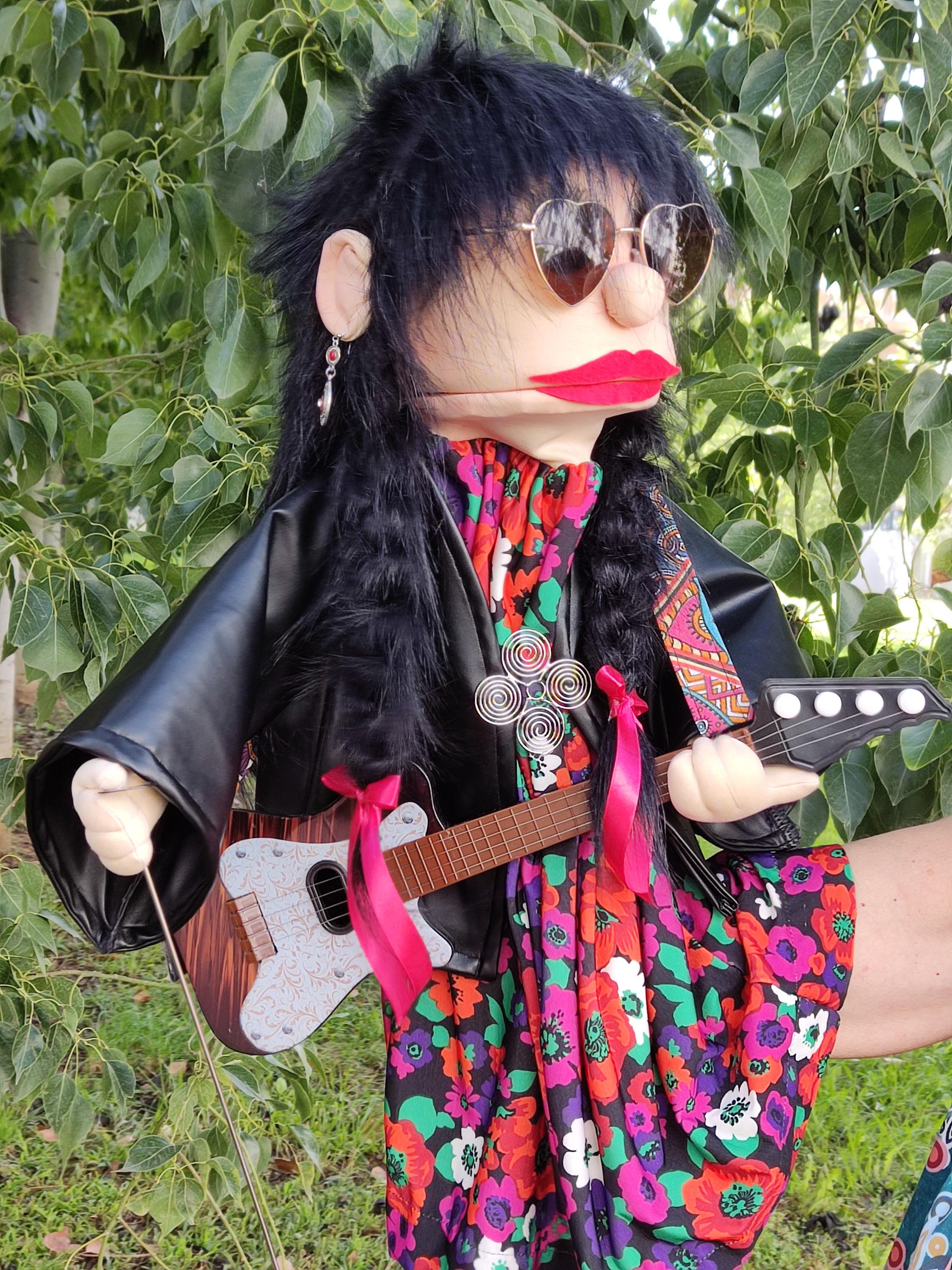 Rock Star Girl Puppet Handmade - Etsy