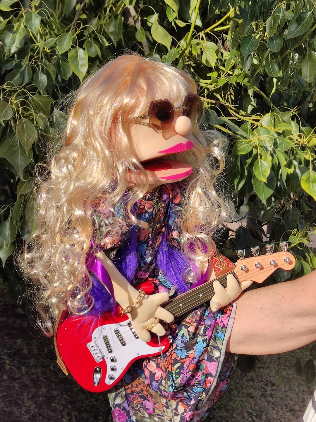 Rockstar Guitarist Girl Puppet - Etsy