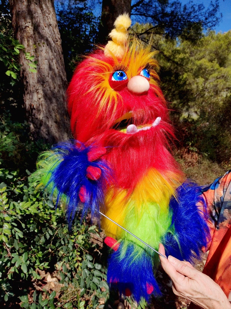 Rainbow Unicorn Monster Puppet - Etsy