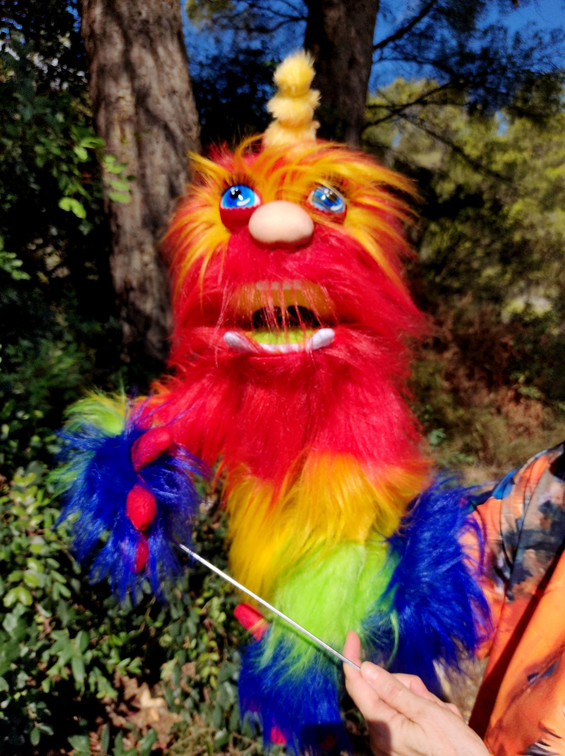 Rainbow Unicorn Monster Puppet - Etsy