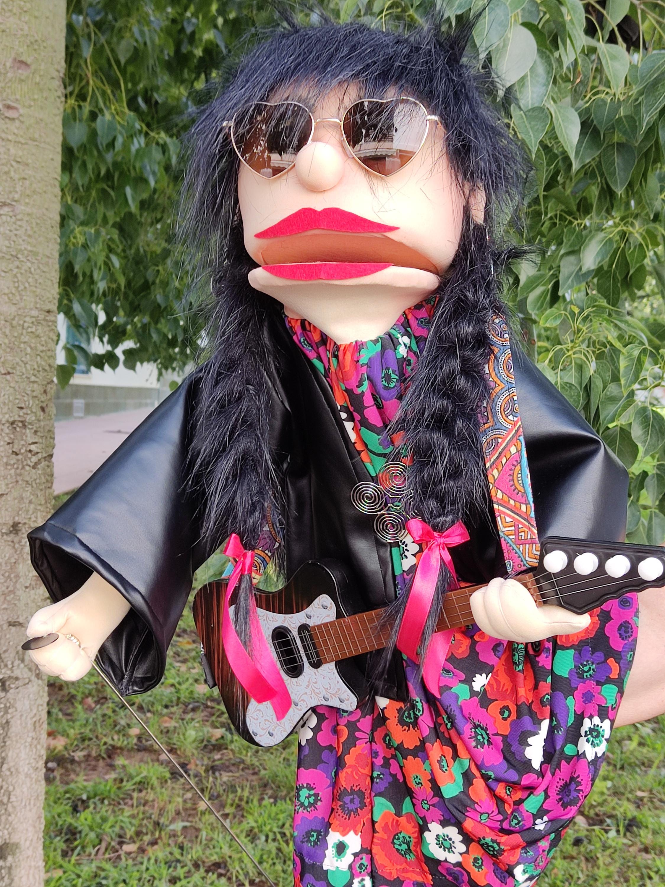 Rock Star Girl Puppet Handmade - Etsy