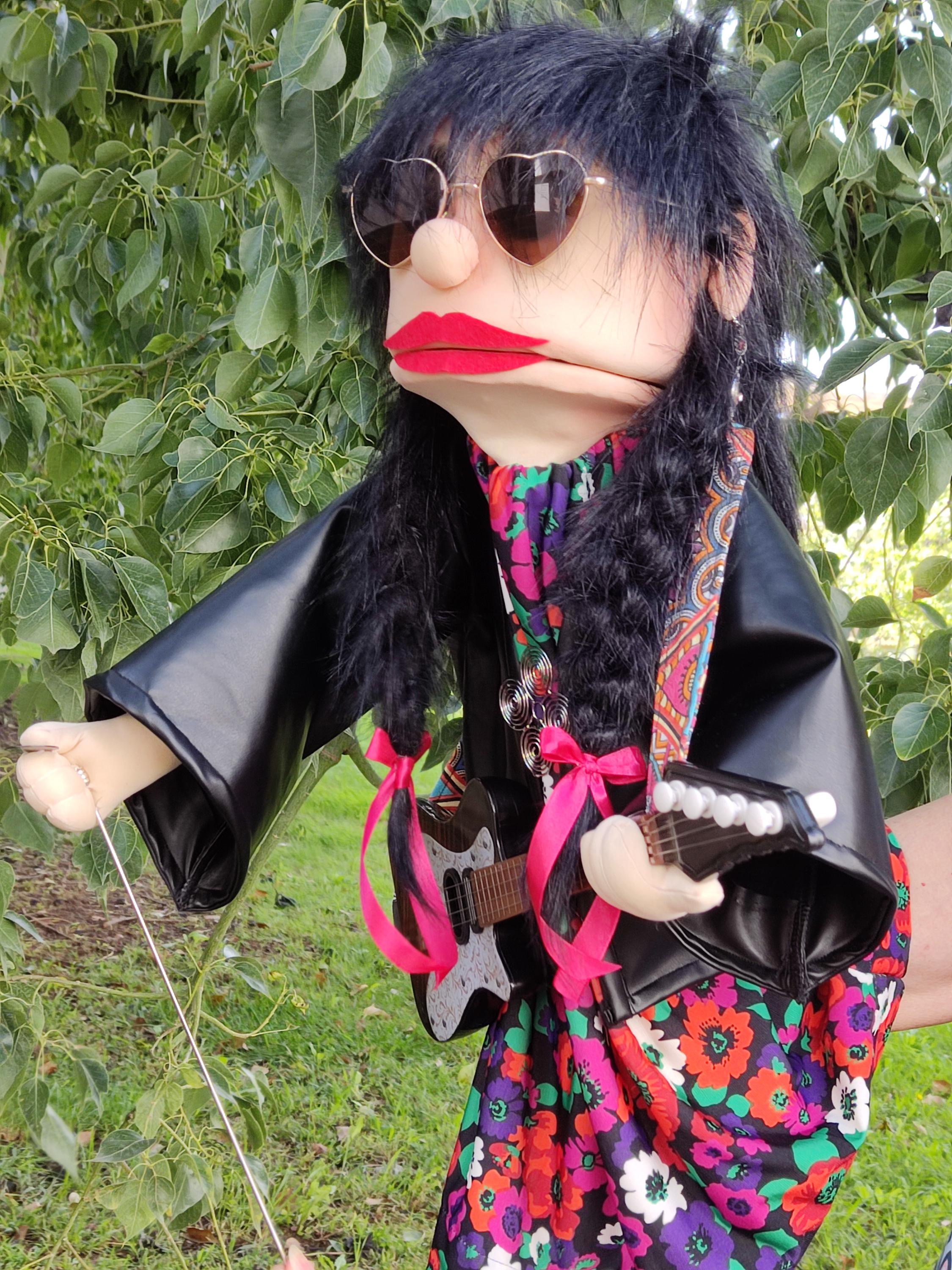 Rock Star Girl Puppet Handmade - Etsy