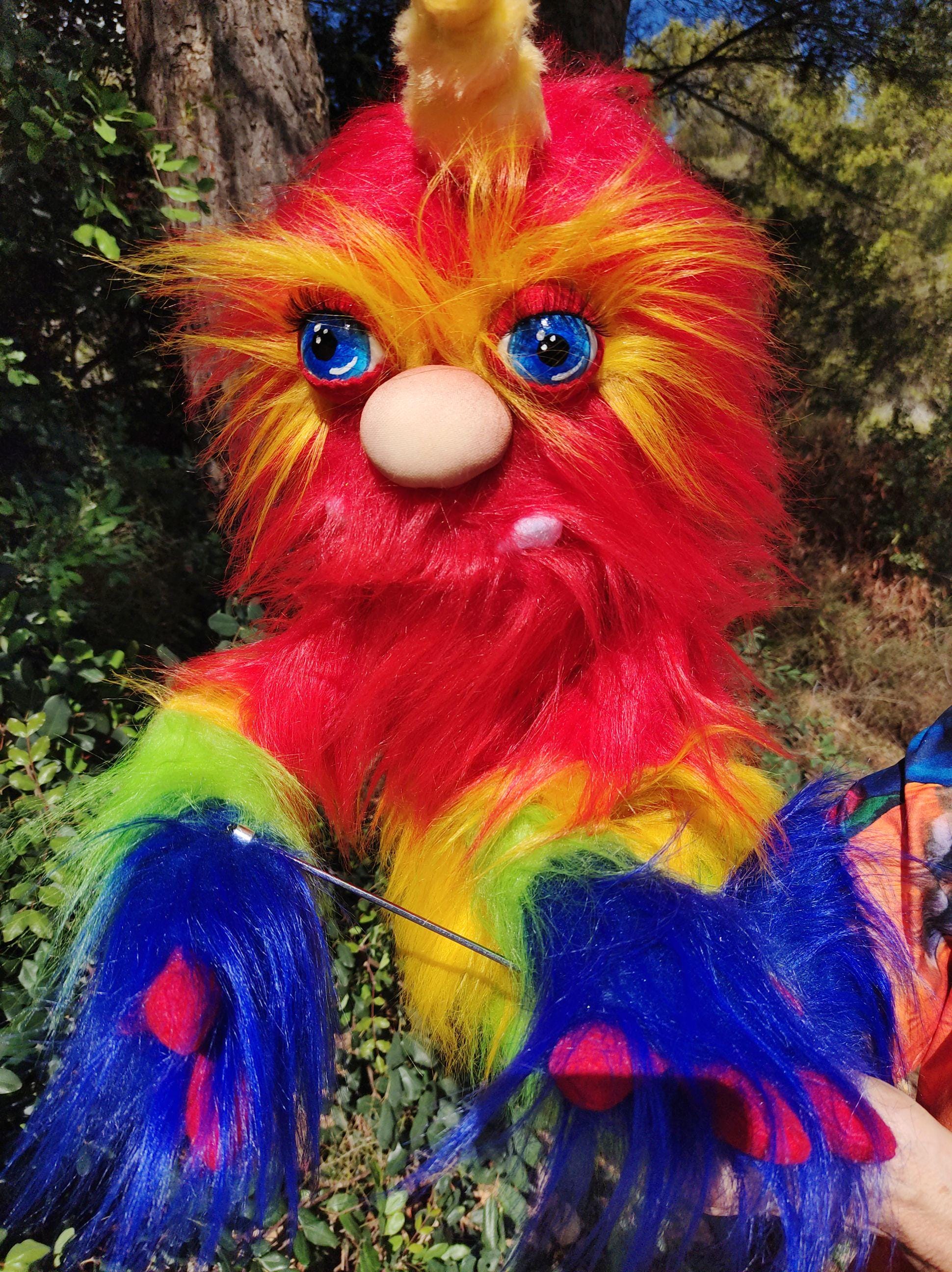 Rainbow Unicorn Monster Puppet - Etsy