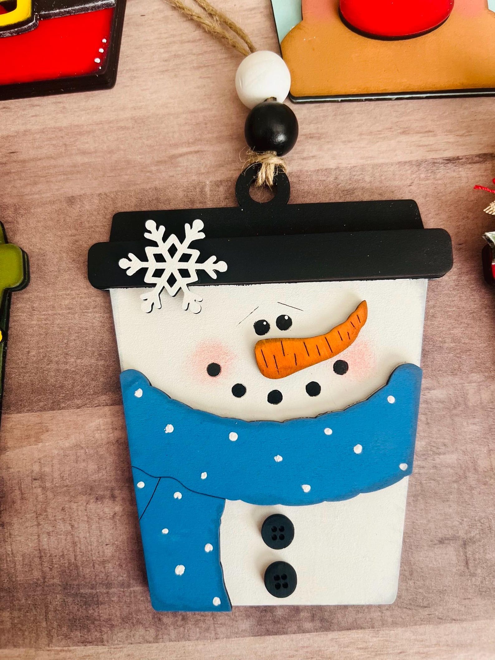 Christmas Character Gift Card Ornament: Secret Santa Gift - Etsy