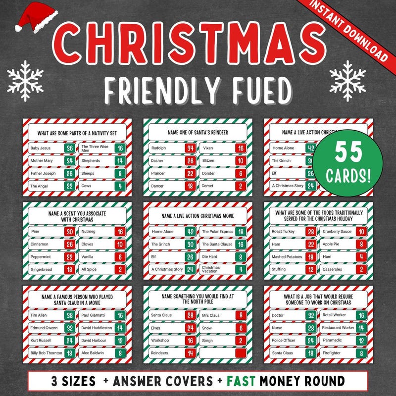 Christmas Family Feud - Etsy