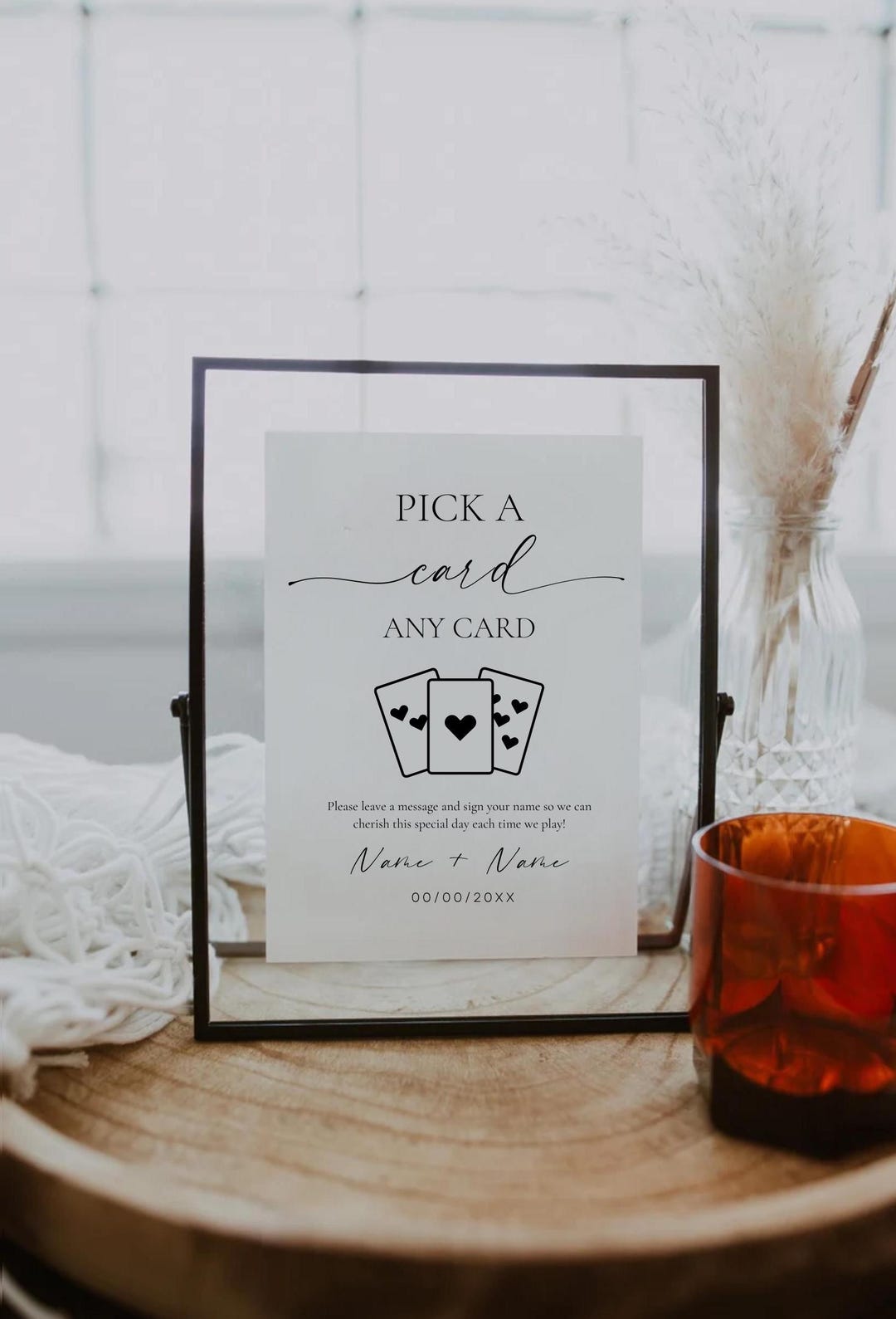 Playing Cards Guest Book, Playing Cards Guest Sign, Custom Playing Card ...