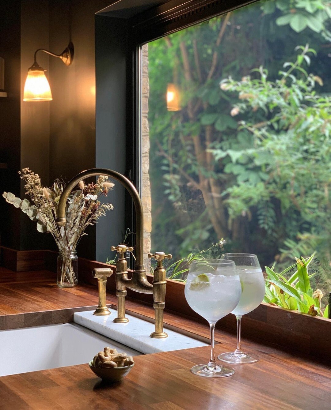 Amazing Island Kitchen Faucet Aged Brass Unlacquered Solid Brass 8 ...