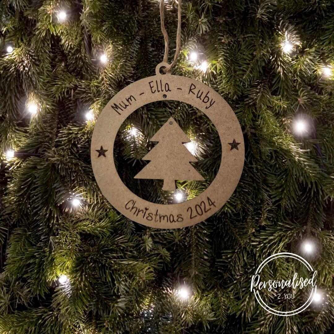 Personalised Family Tree Decoration - Etsy