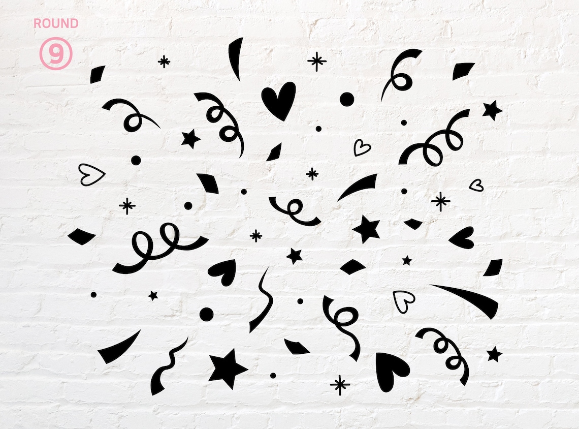 Confetti Svg, Png, Dxf, Eps, Pdf - Etsy