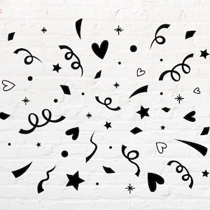 Confetti Svg, Png, Dxf, Eps, Pdf - Etsy