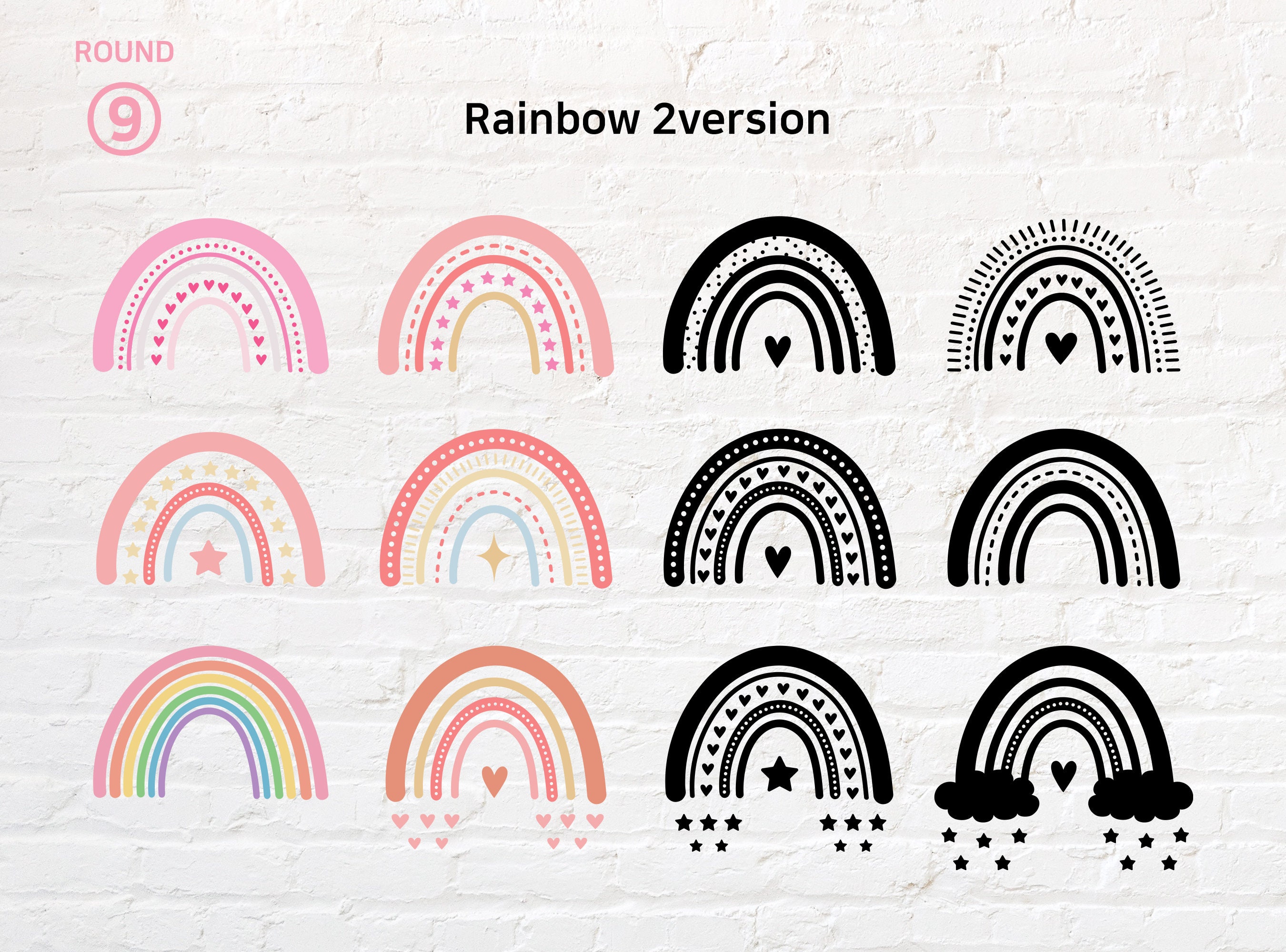 Rainbow Svg Png Dxf Eps Pdf - Etsy