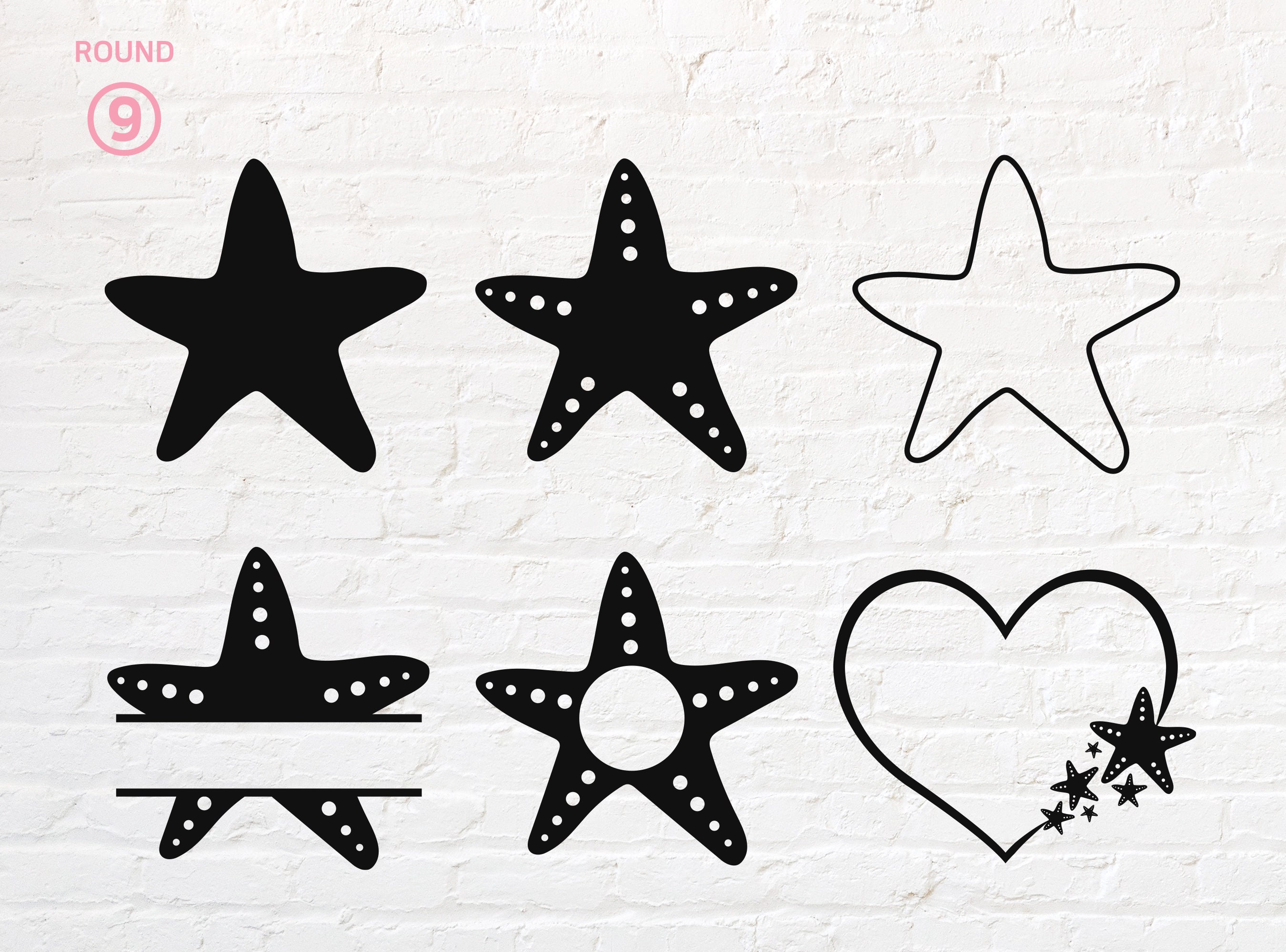 Estrella de mar svg png dxf eps pdf - Etsy España