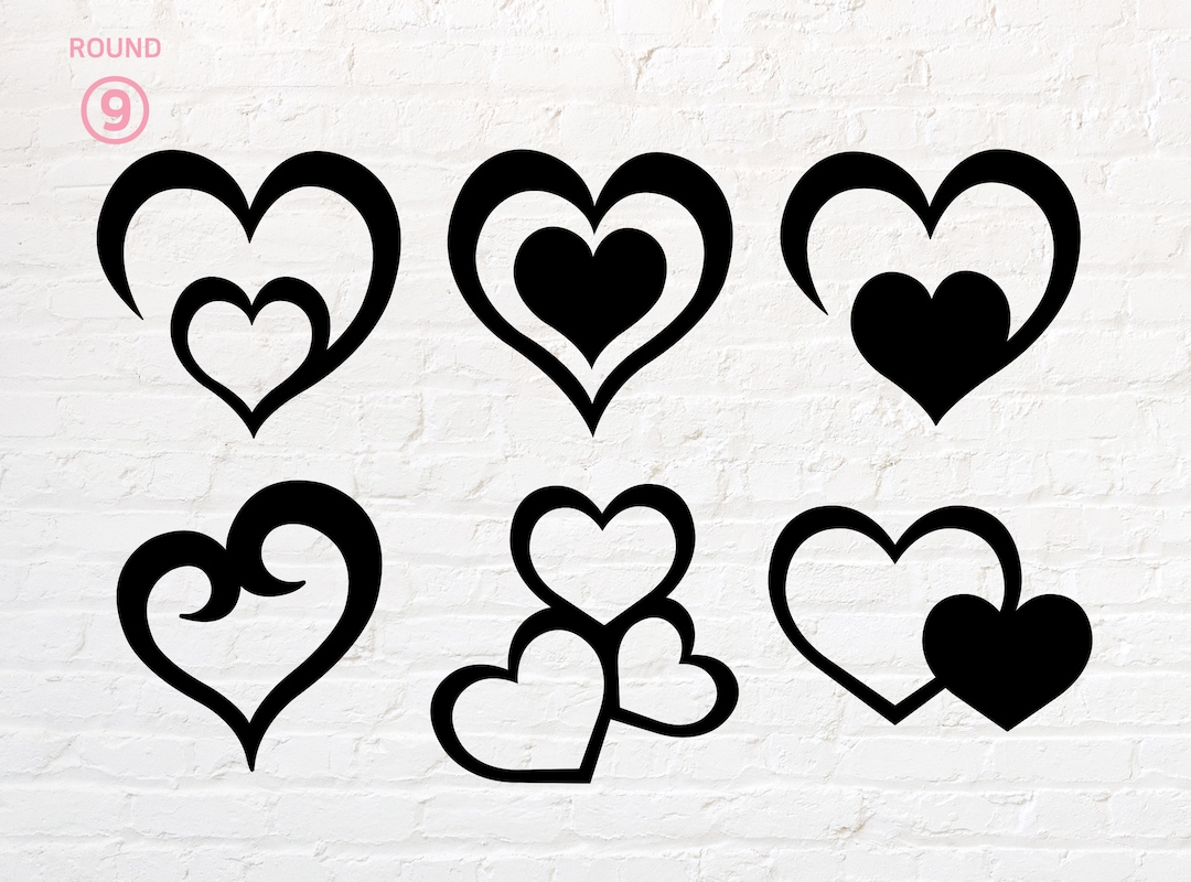 Heart Frame Svg, Png, Dxf, Eps, Pdf - Etsy