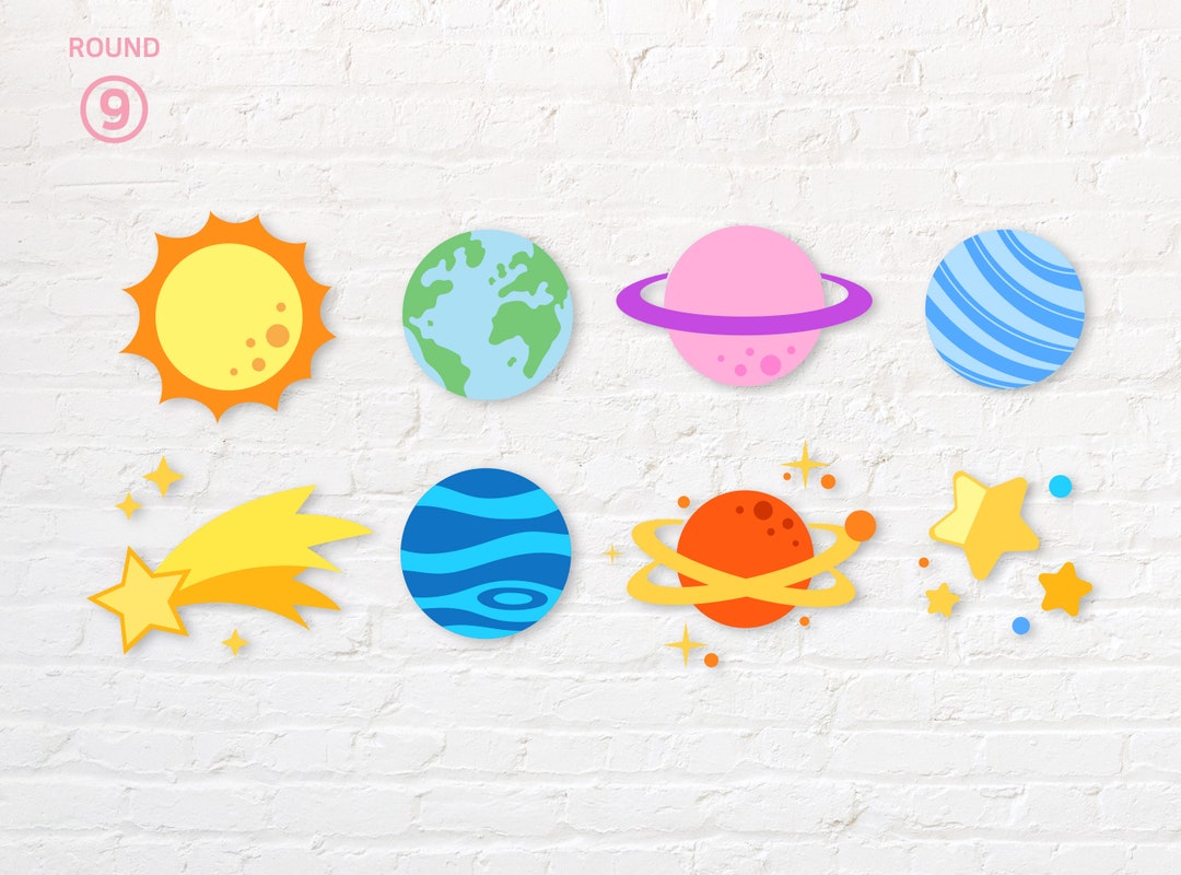 Space Planets Svg, Png, Dxf, Eps, Pdf - Etsy