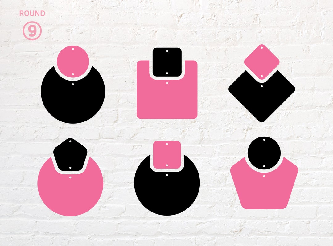 Earring Shapes Svg, Png, Dxf, Eps, Pdf - Etsy