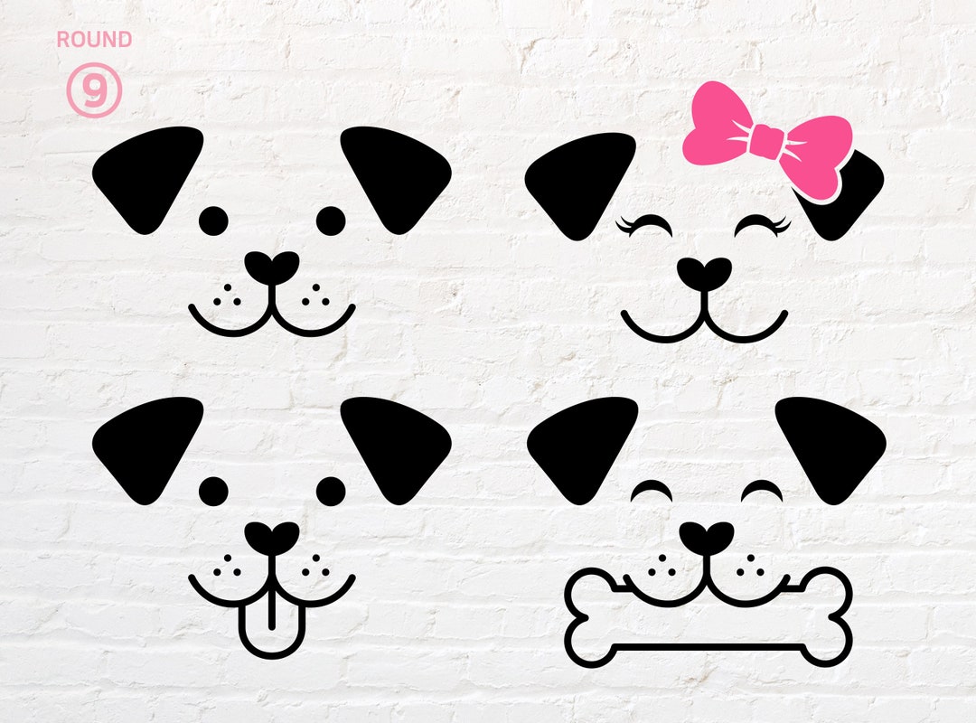 Dog Face Svg, Png, Dxf, Eps, Pdf - Etsy