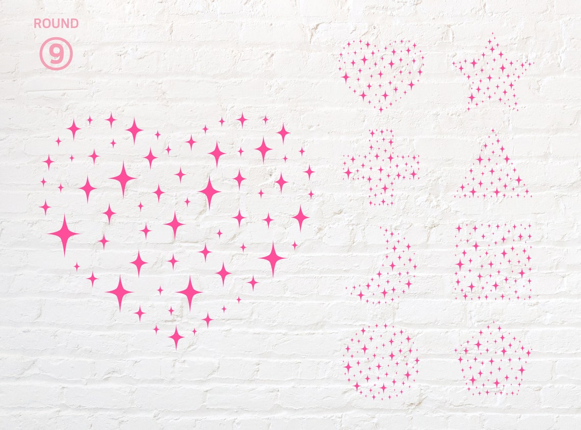 Sparkle Svg Sparkle Shapes Svg Png Dxf Eps Pdf | Etsy