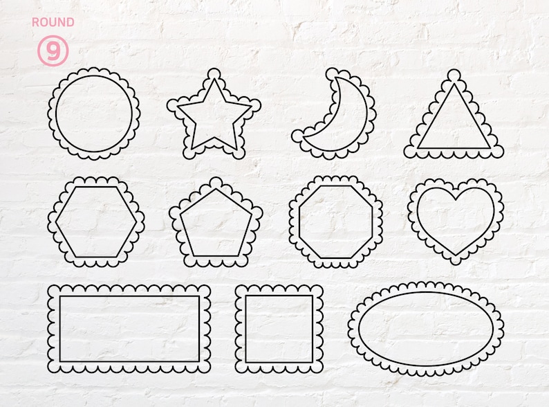 Scallop Svg, Scallop Outline Svg, Png, Dxf, Eps, Pdf - Etsy
