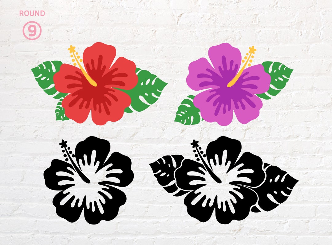 Hibiscus Svg, Png, Dxf, Eps, Pdf - Etsy