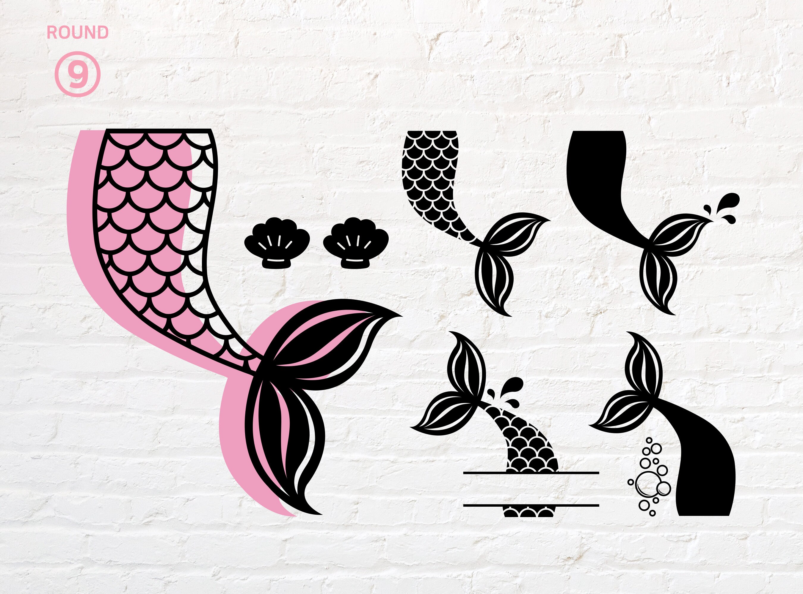 Cola de sirena svg escala de sirena svg png dxf eps pdf - Etsy México