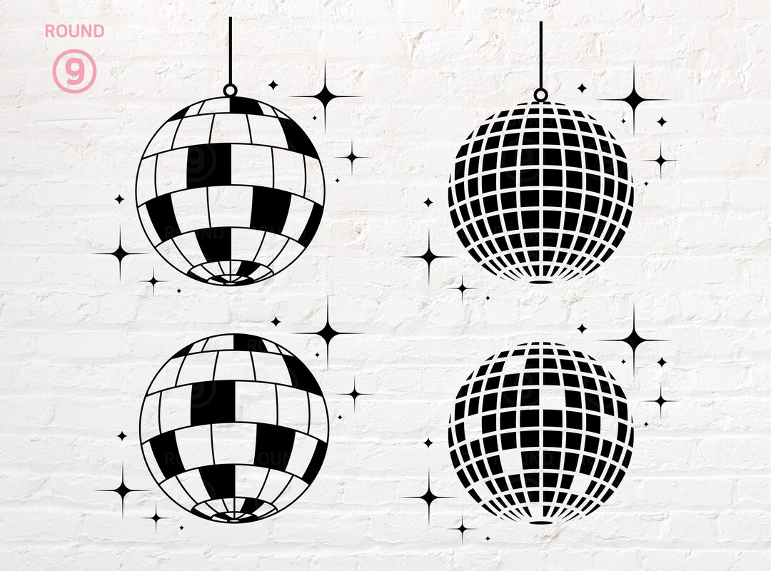 Disco Ball Svg, Png, Dxf, Eps, Pdf - Etsy