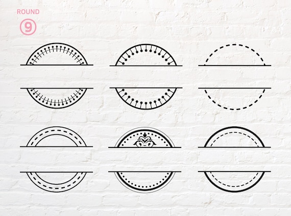 Circle Split Svg Png Dxf Eps Pdf - Etsy