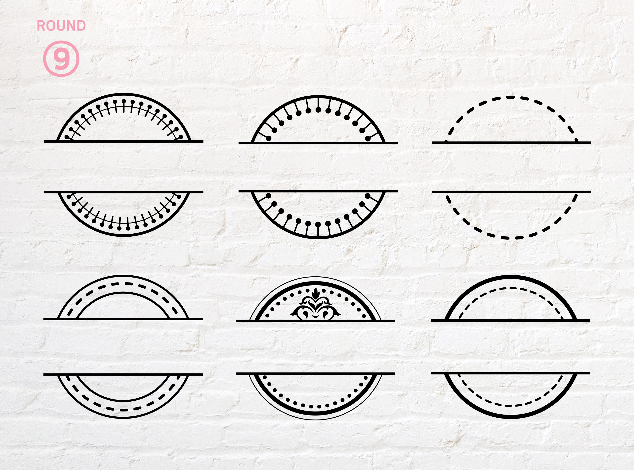 Circle Split Svg Png Dxf Eps Pdf - Etsy