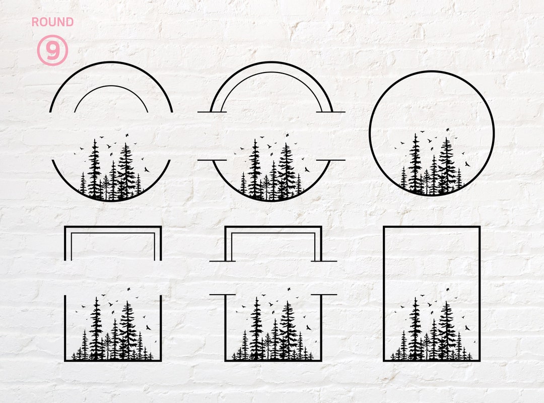 Forest Frame Svg Png, Dxf, Eps, Pdf - Etsy
