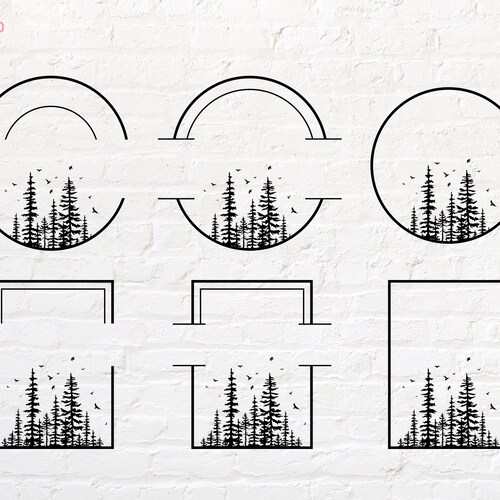 Forest Svg Png Dxf Eps Pdf - Etsy