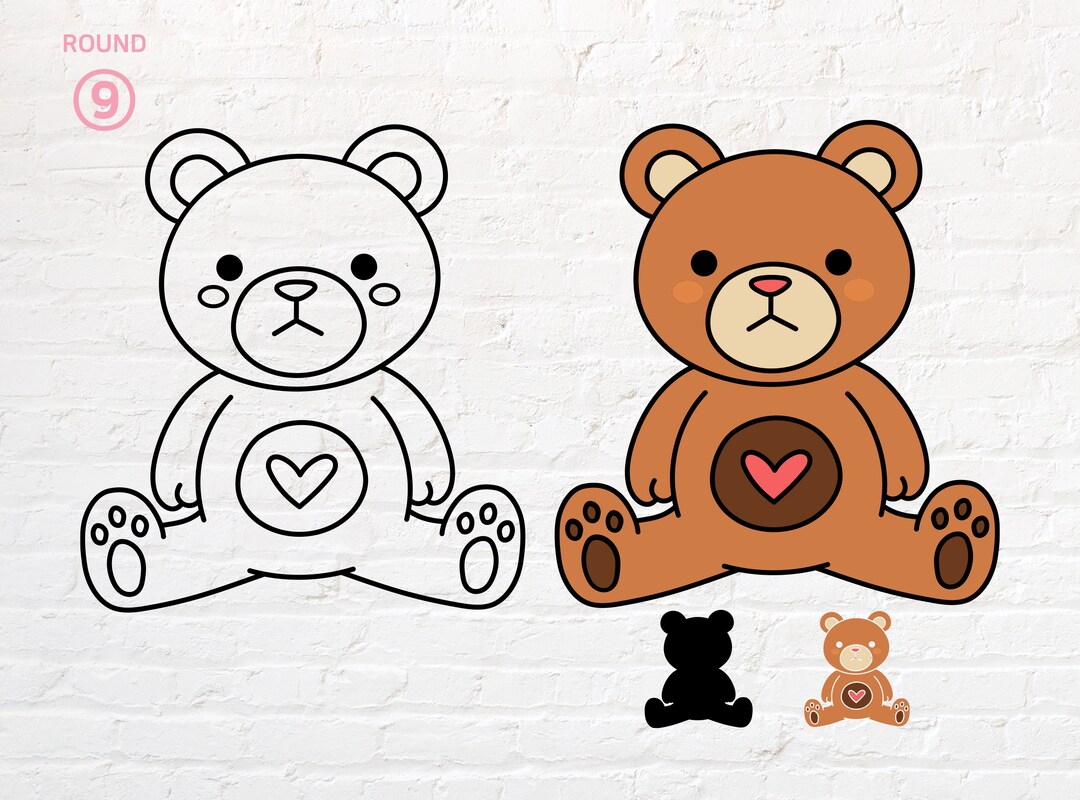 Cute Bear Svg, Png, Dxf, Eps, Pdf - Etsy