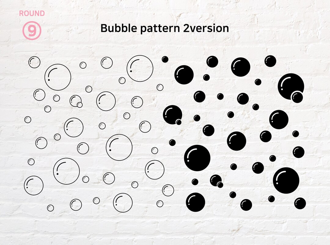 Bubble Svg, Bubble Pattern 2version Svg, Png, Dxf, Eps, Pdf - Etsy