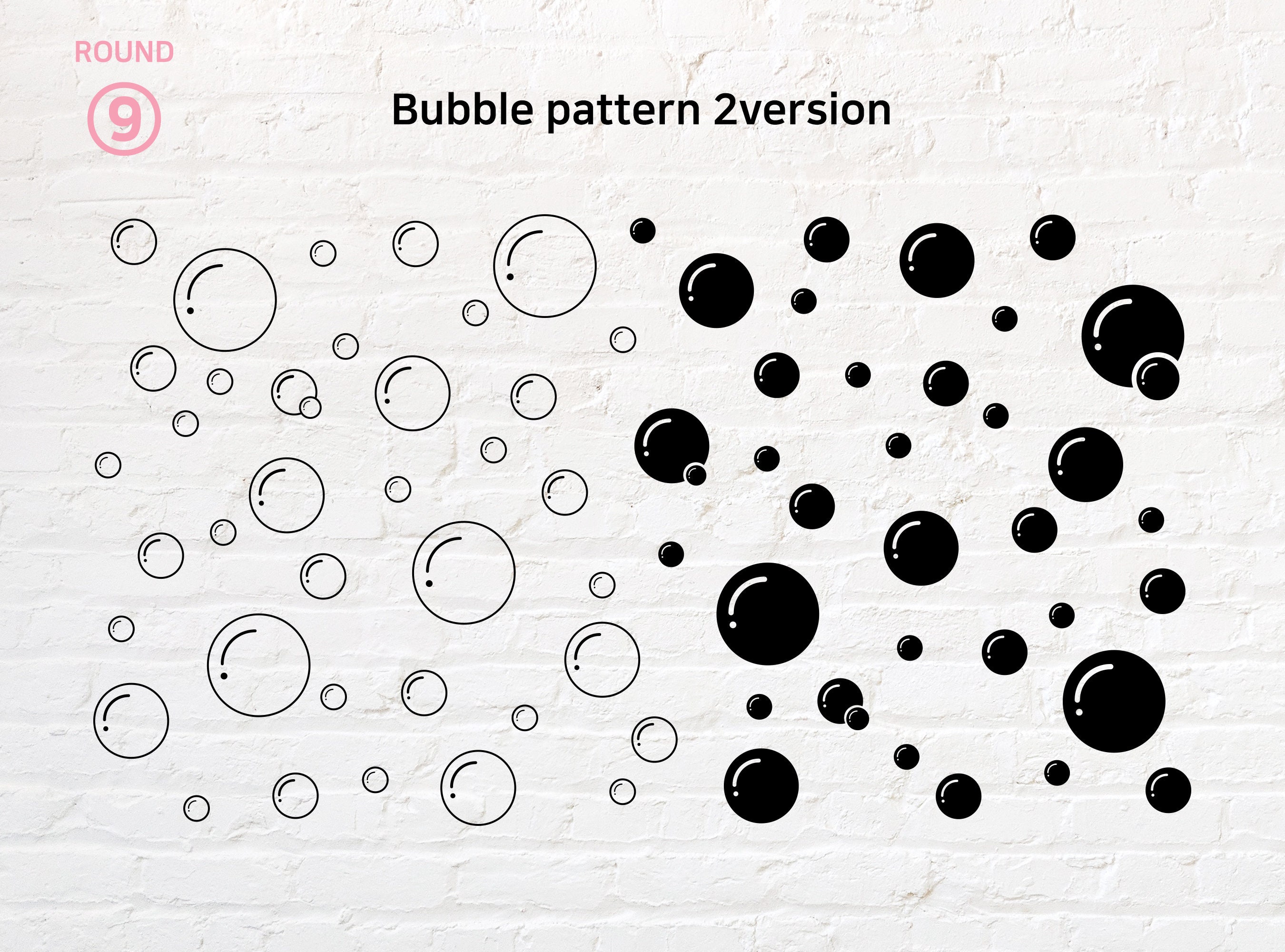 Bubble Svg Bubble Pattern 2version Svg Png Dxf Eps Pdf - Etsy