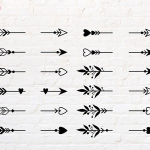 Arrow Svg, Arrow Split Svg, Arrow Circle Svg, Png, Dxf, Eps, Pdf - Etsy