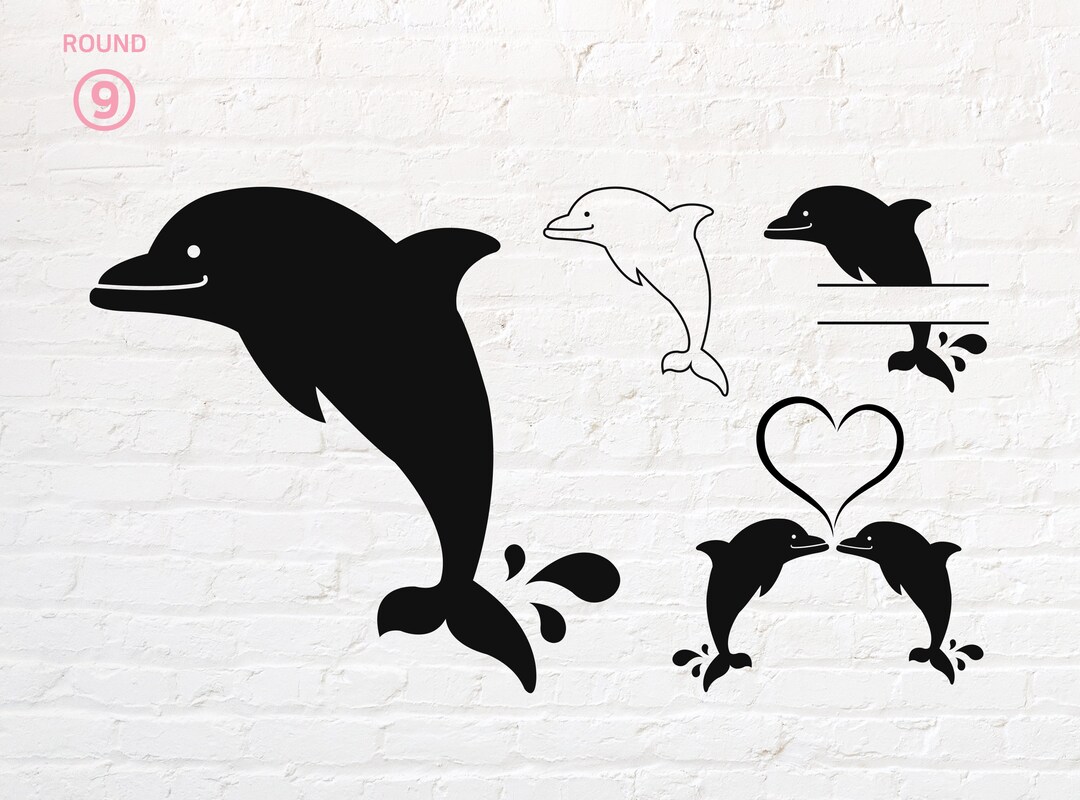 Dolphin Svg, Png, Dxf, Eps, Pdf - Etsy