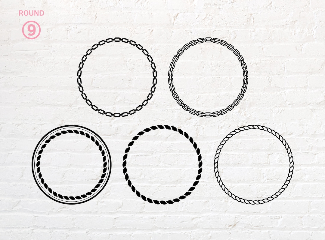 Circle Chain & Rope Svg, Png, Dxf, Eps, Pdf - Etsy