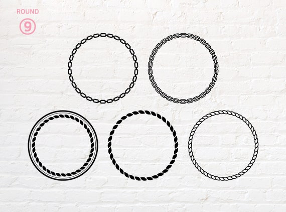 Circle Chain & Rope Svg Png Dxf Eps Pdf | Etsy